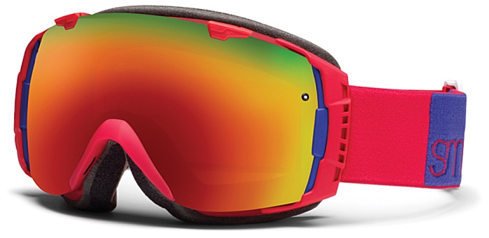 Smith I/O Goggle Neon Red Typepress SPH RedSOL-X / RedSensor | Freeride ...
